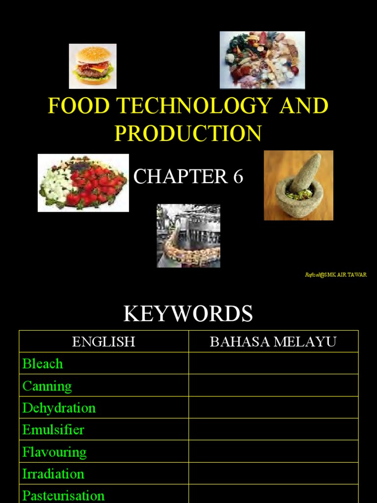 Food Processing and Technology Overview | PDF | Foods | Food Preservation