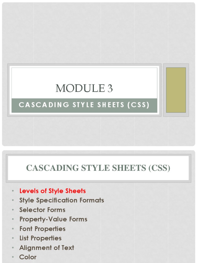 M3 CSS | PDF | Cascading Style Sheets | Html Element
