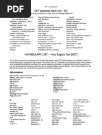 Cambridge Vocabulary A2 | PDF