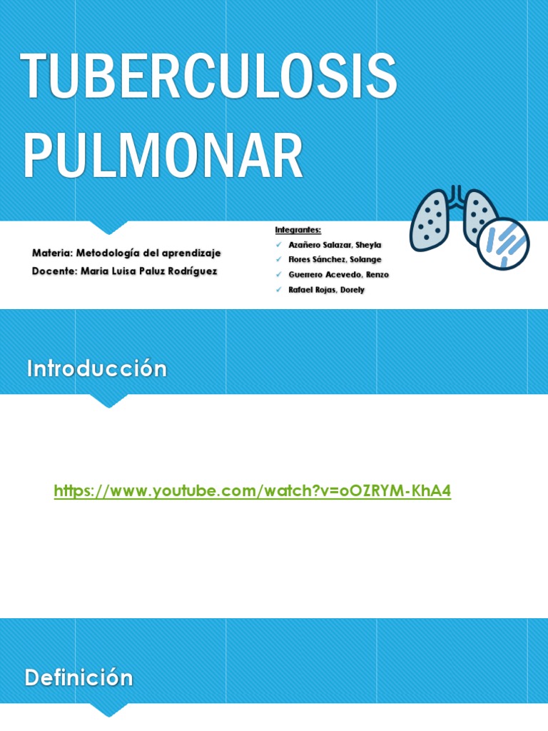 Tuberculosis Presentación PowerPoint | PDF