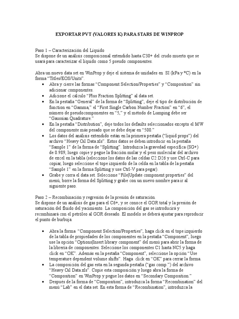 K Value Winprop - CMG | PDF | Materiales transparentes | Presión