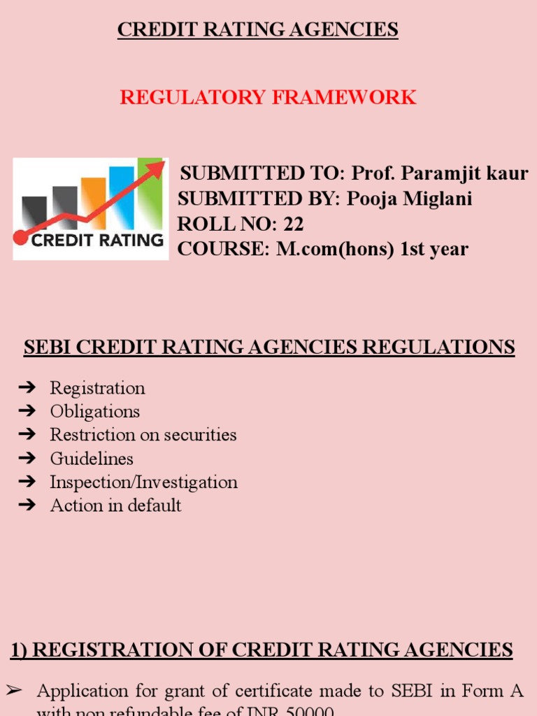 Cra Regulations | PDF | Credit Rating Agency | Regulatory Compliance