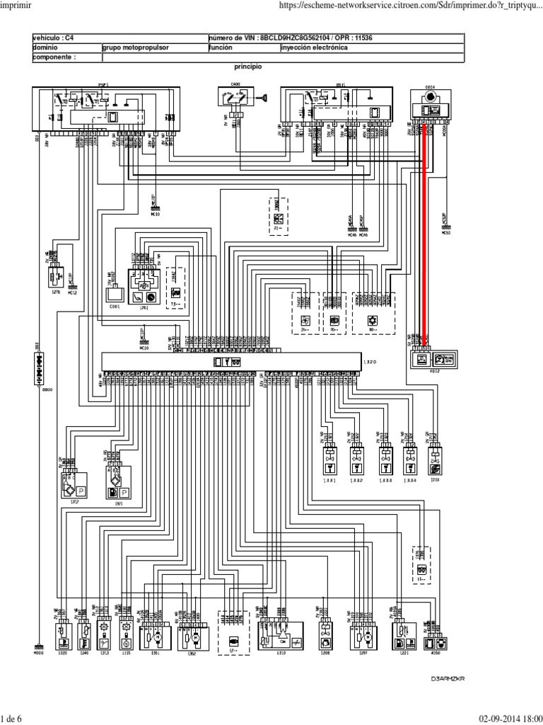 Diagrama Inyeccion Electronica Citroen c4 | PDF | Negocios