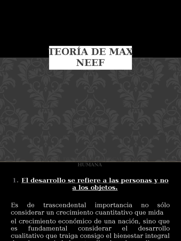 Eq 6 Teoria de Max Neef | PDF