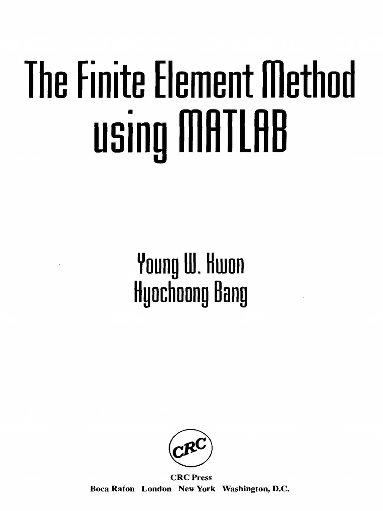 Finite Element With Matlab PDF | PDF
