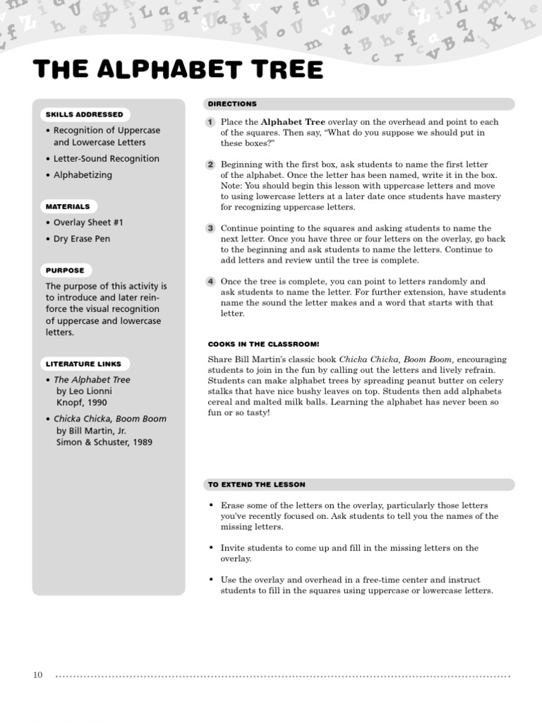 Alphabet Recognition Activity Guide | PDF | Letter Case | Writing