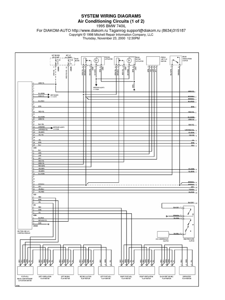 BMW E38 Schematic AC 1 of 2 | PDF