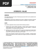 Hydroxyl Value Determination Method | PDF