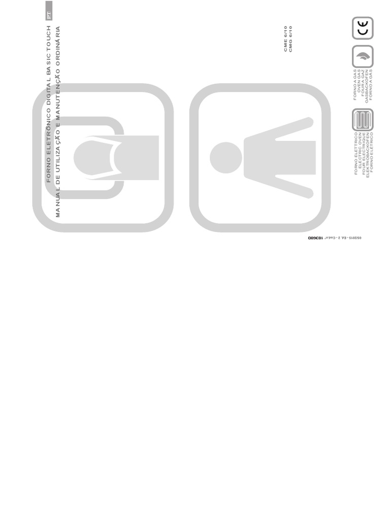 Manual Forno Cme CMG Mu PT Smartjet Livreto Compactado 1 | PDF ...