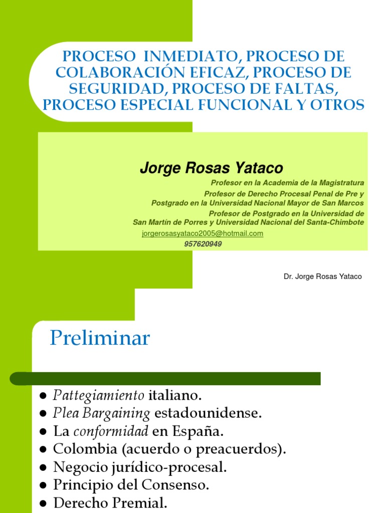 Procesos Especiales-2018 PDF | PDF | Derecho penal | Sentencia (ley)