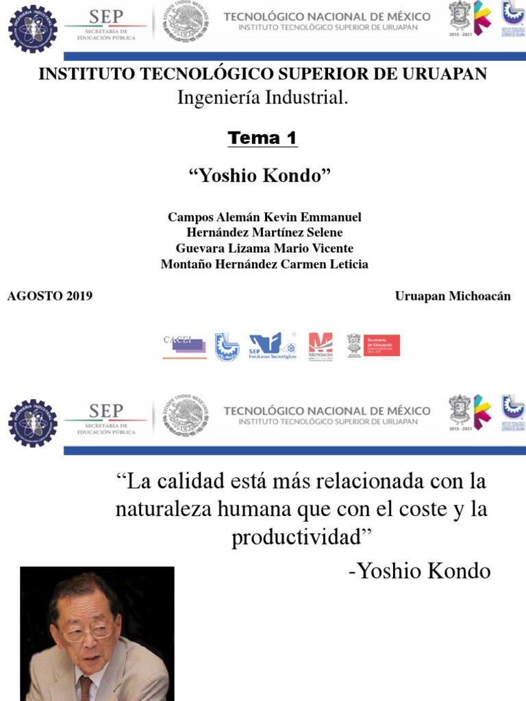 Yoshio Kondo | PDF | Liderazgo | Calidad (comercial)