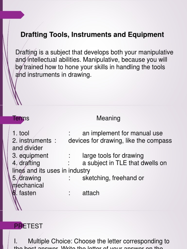 Module in Drafting TLE 6 | PDF | Drawing | Technical Drawing