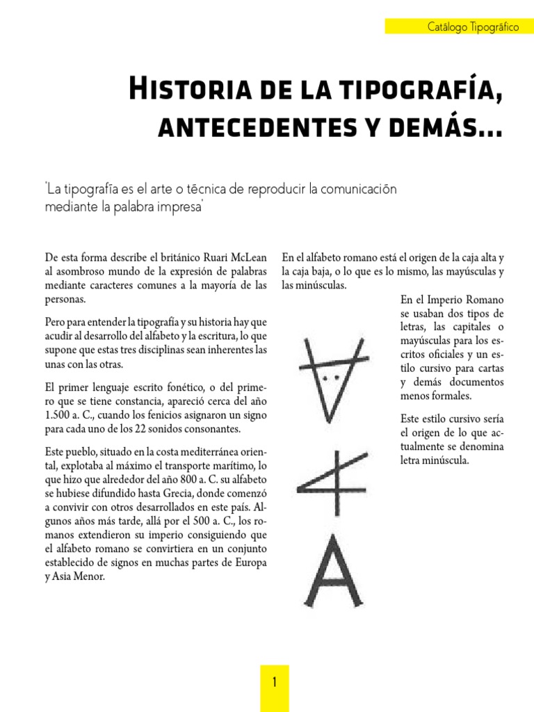 Historia de La Tipografia | PDF | Johannes Gutenberg | Tipografía