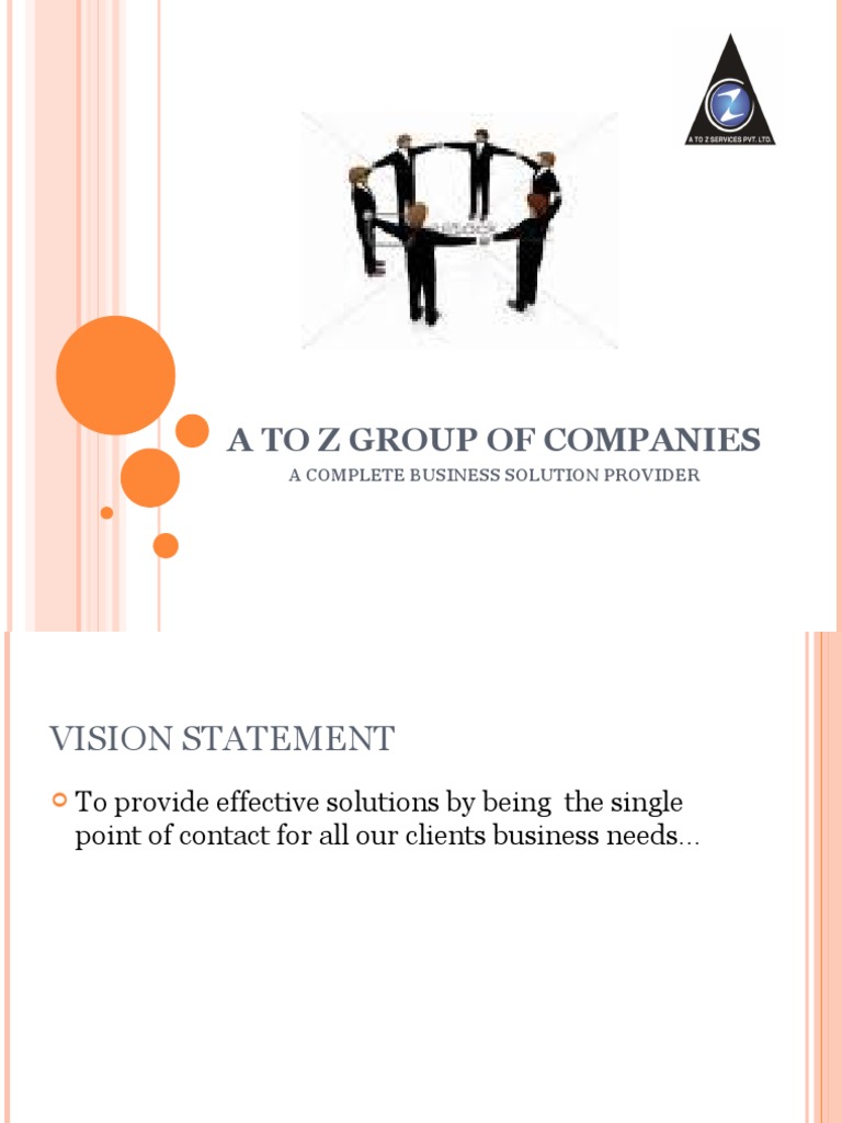 A To Z Group of Companies Profile | PDF | Consultant | Trademark