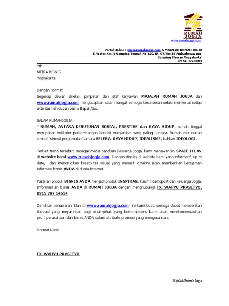 Proposal Iklan Website | PDF