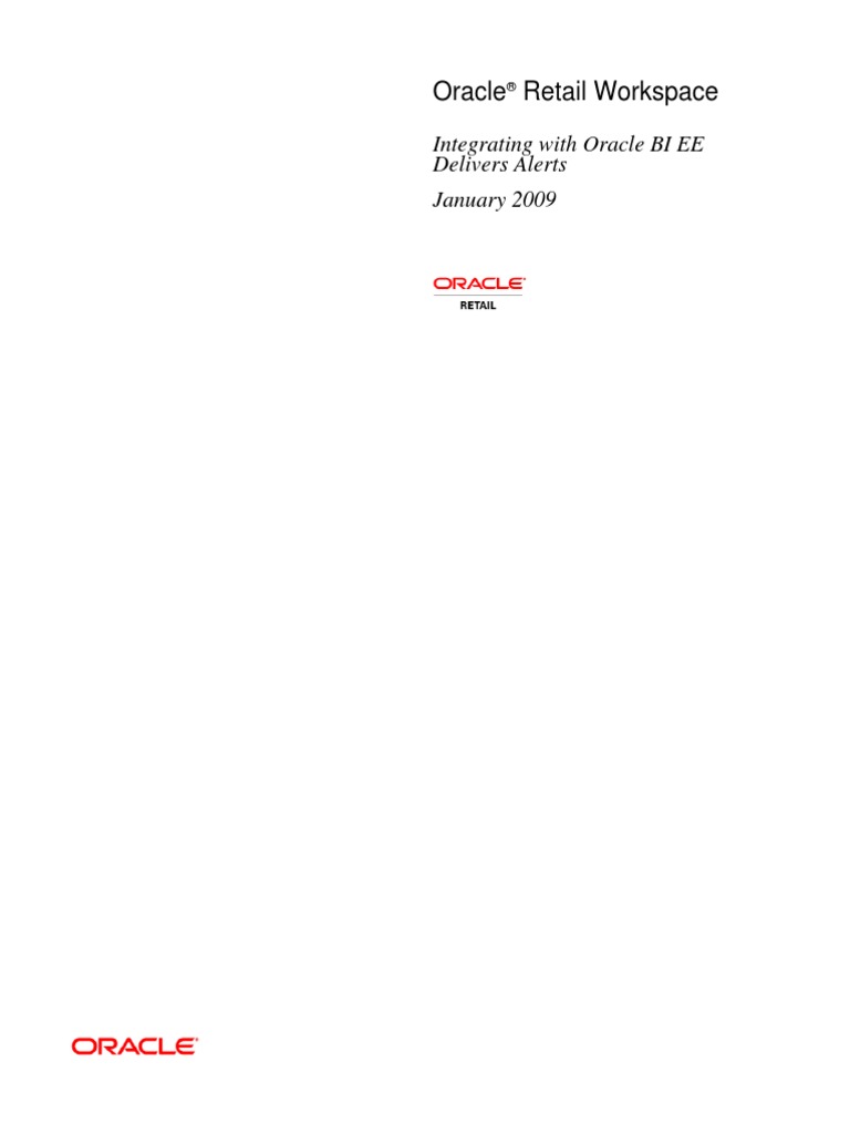Integrating With Oracle BI EE Delivers Alerts | PDF