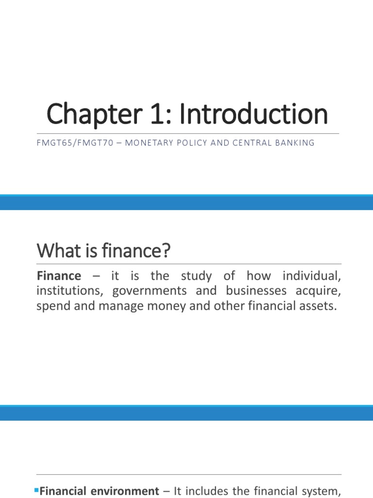 Introduction to Monetary Policy | PDF | Securities (Finance) | Banks