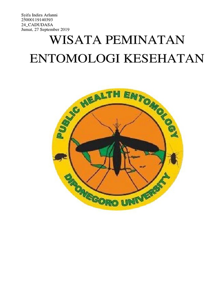 Peminatan Entomologi Kesehatan FKM Undip | PDF