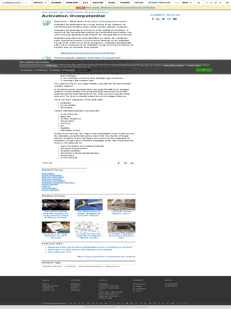 What Is Activation Overpotential | PDF | Electrochemistry | Redox
