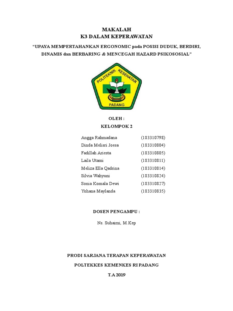 K3 Hazard Ergonomik | PDF