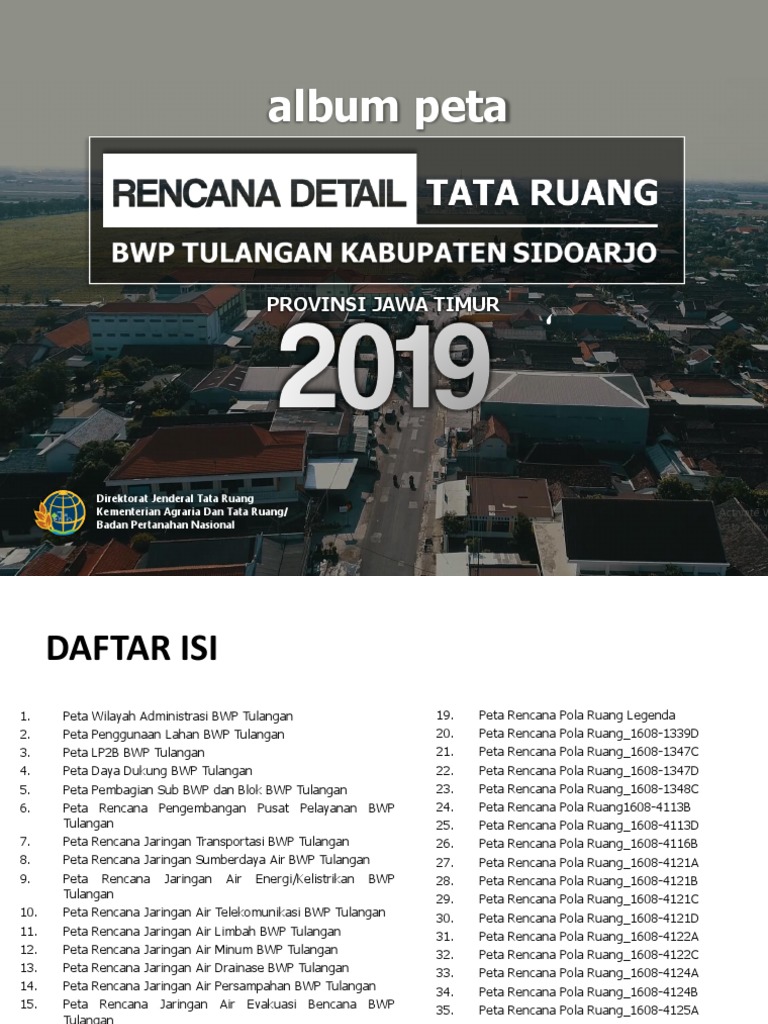 Album Peta RDTR Sidoarjo | PDF