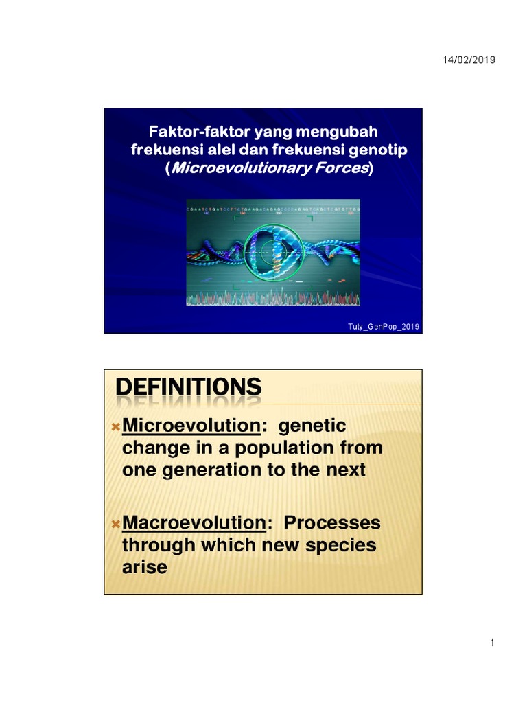 Microevolutionary Forcess PDF | PDF | Zygosity | Fitness (Biology)