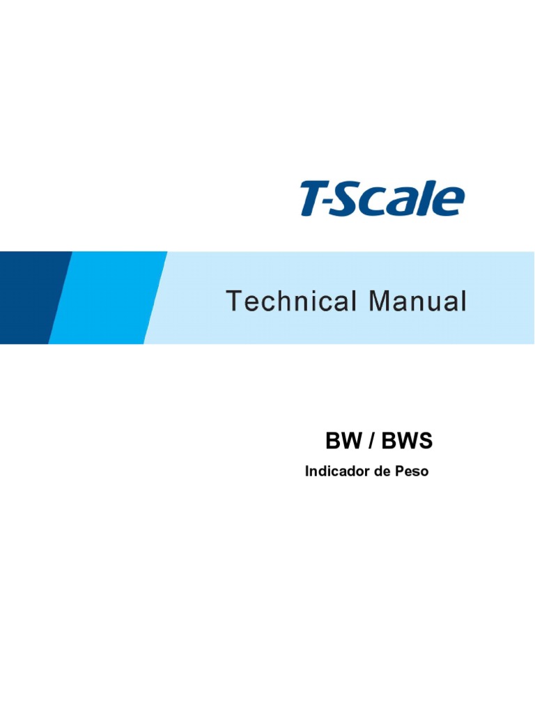 BALANZA T - SCALE BW - BWS-technicalmanual-NTEPLW - En.es | PDF | Diodo emisor de luz | Pantalla ...