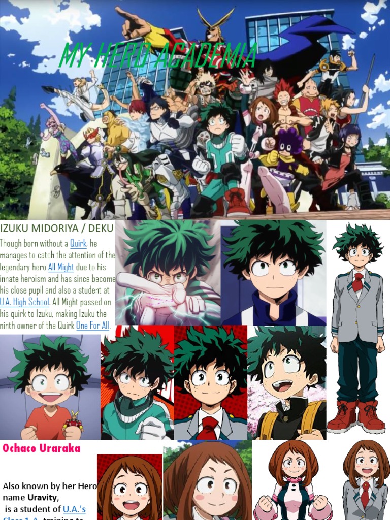 Midoriya's Hero Journey in MHA | PDF