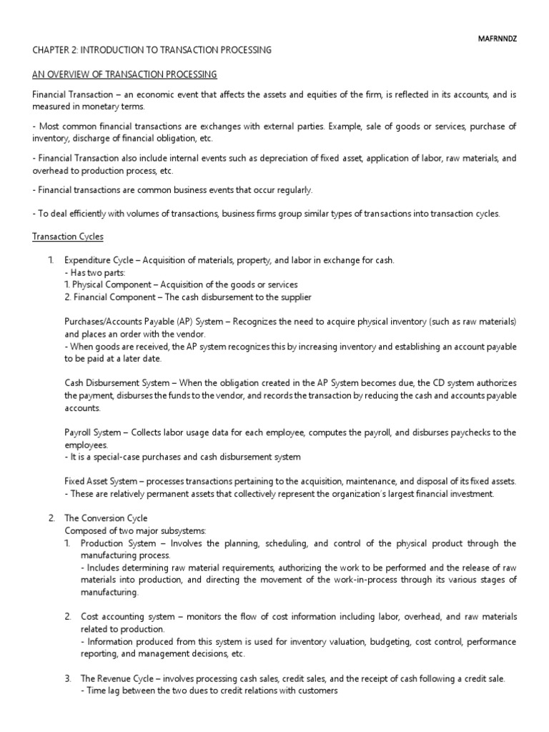 Ais Chapter 2 Summary Pdf Databases Computer Program