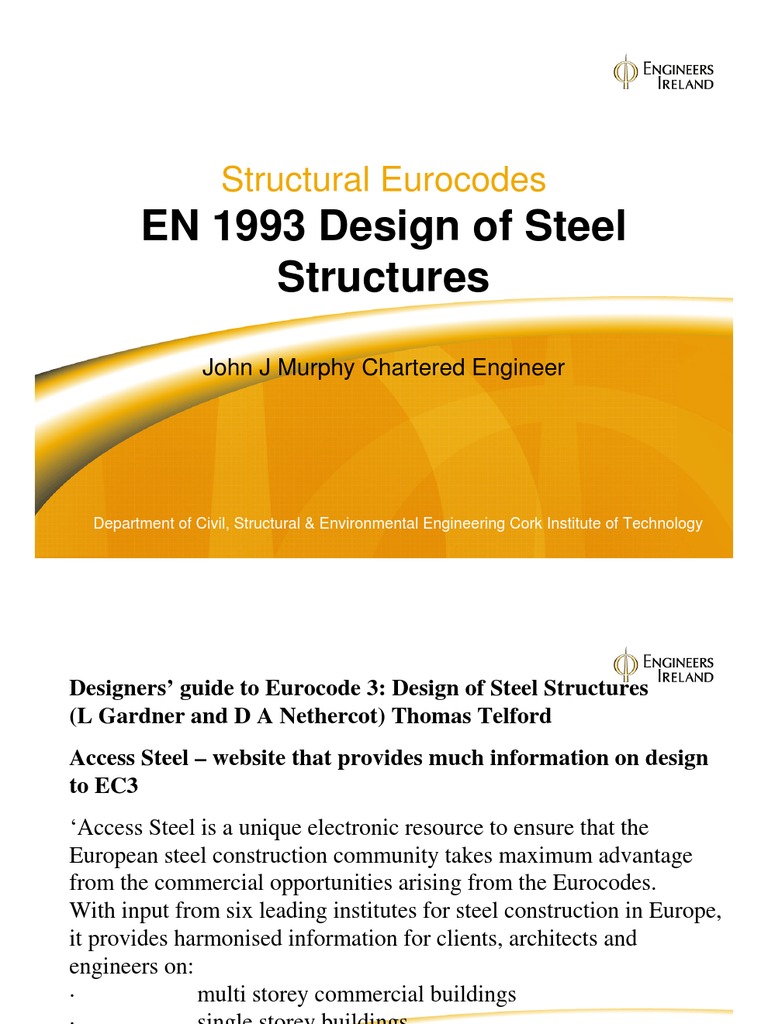 Eurocode 3 Steel Structure Design Guide | PDF | Buckling | Bending