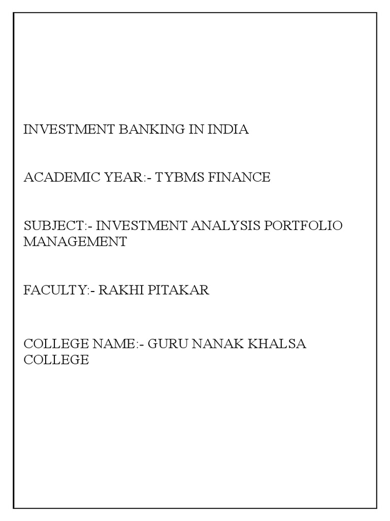 Iapm PDF | PDF | Investment Banking | Securities (Finance)