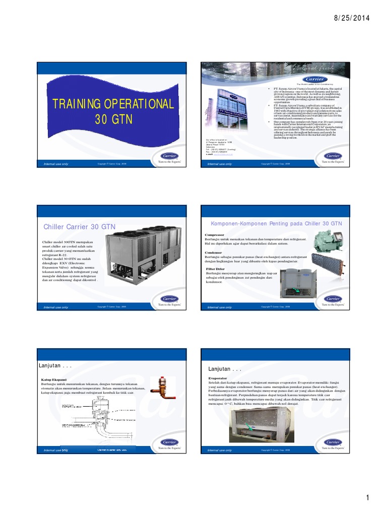 Training Chiller Carrier 30gtn PDF | PDF