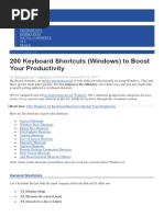 Dell Laptop Shortcut Keys Guide | PDF