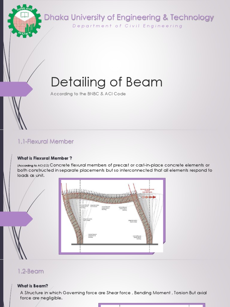 Detailing of Beam | PDF | Beam (Structure) | Bending
