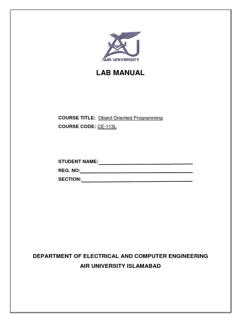 Oop Manual Download Free Pdf Class Computer Programming Constructor Object Oriented