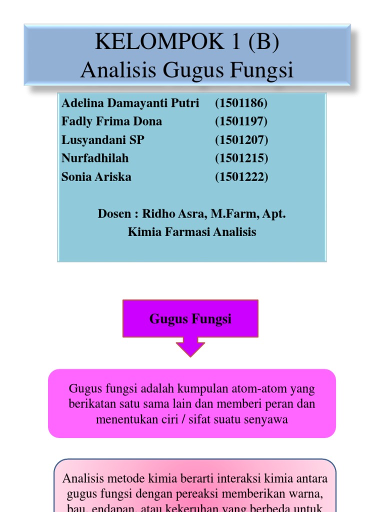 Analisa Gugus Fungsi - Kfa Revisi | PDF