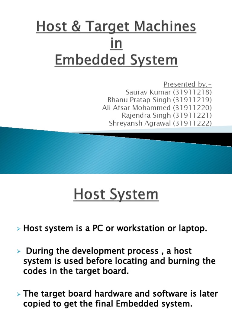 Host & Target Machines - VLSI | PDF