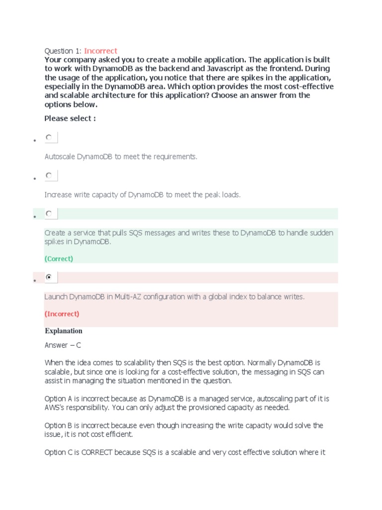 Mock Test Qs For Professional Certification 2 | PDF | Backup ...