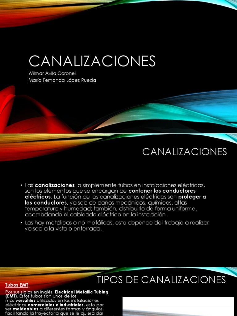 Tipos y Aplicaciones de Canalizaciones Eléctricas | PDF | Tubería (transporte de fluidos ...