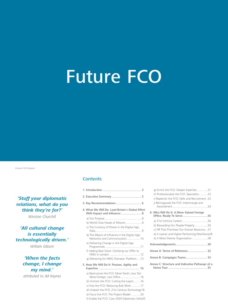 Future FCO Report PDF | PDF | National Security | Diplomacy