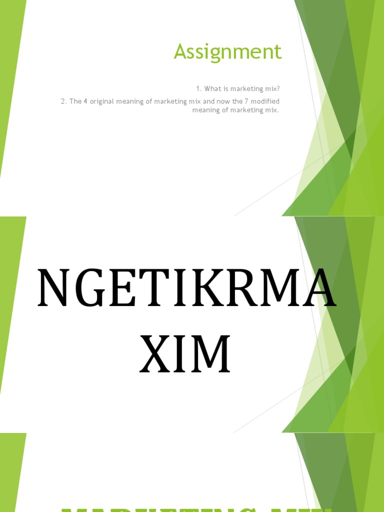 FINALS Lesson 3. THE MARKETING MIX | PDF