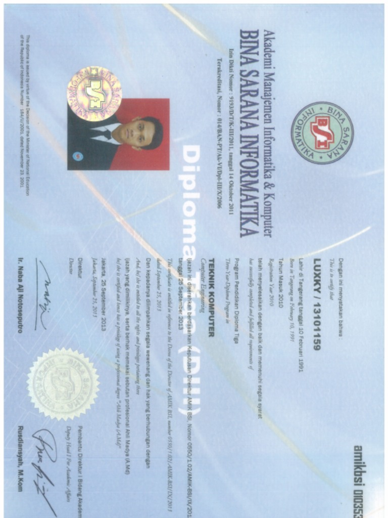 Ijazah D3 PDF | PDF