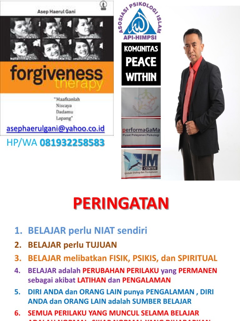 Terapi Pemaafan untuk Penyembuhan Emosional | PDF
