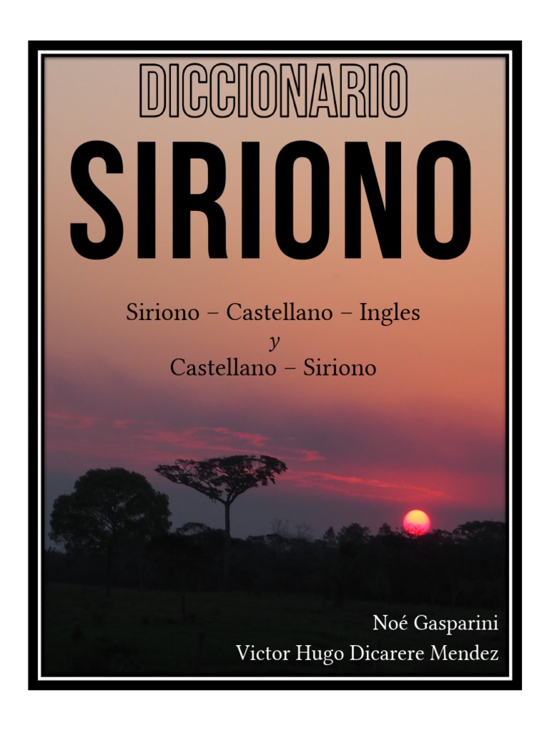 Diccionario Siriono | PDF