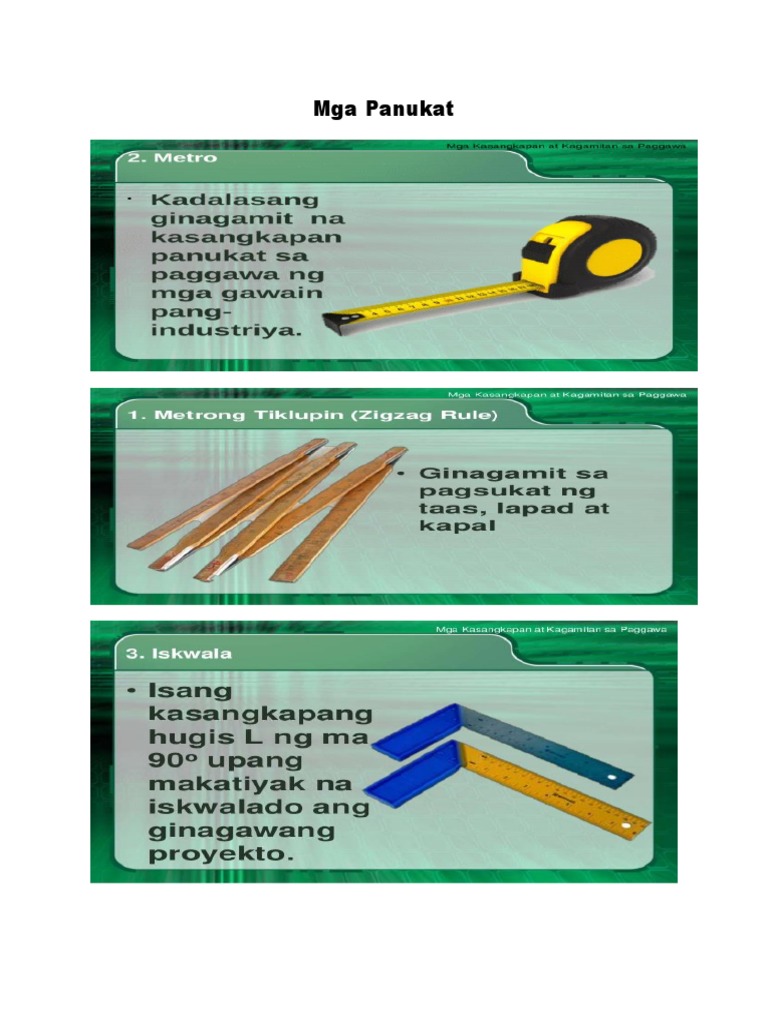 Mga Panukat | PDF