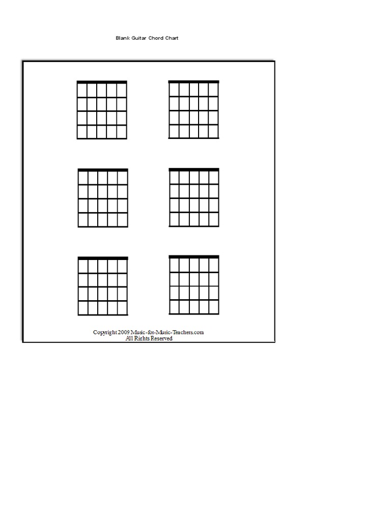 Blank Guitar Chord Chart | PDF