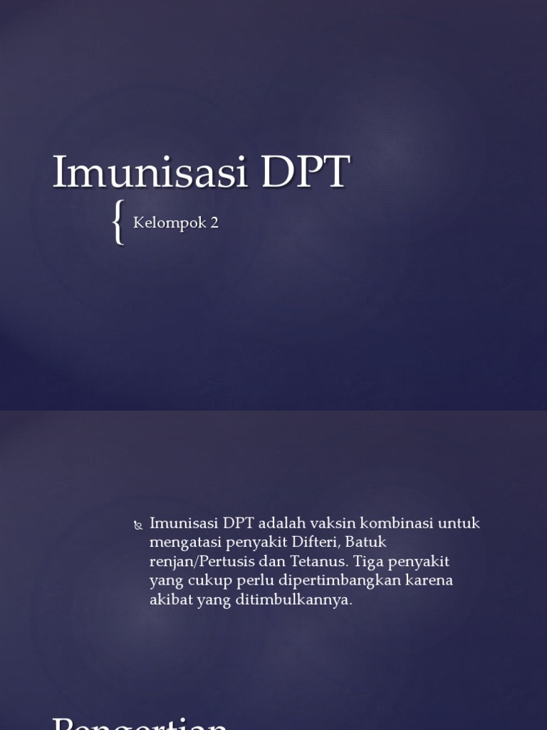 Imunisasi DPT | PDF