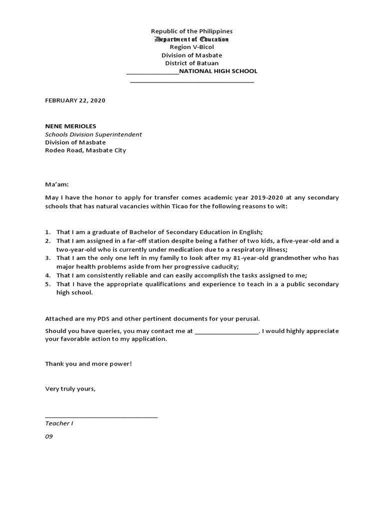 SHS Letter of Intent | PDF