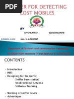 Sniffer Technology To Detect Lost Mobile | PDF | Antenna (Radio) | Base ...