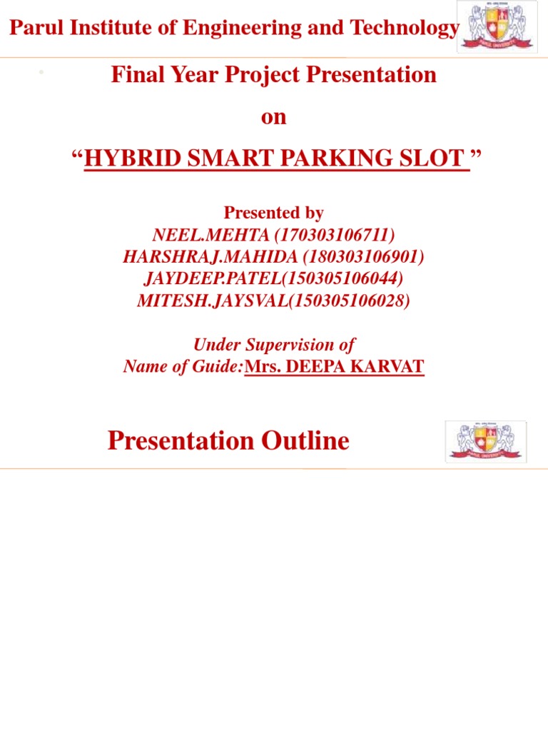 Final Year Project Presentation Format | PDF